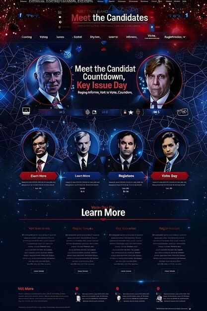 Dynamic Layout Web With Parallax Scrolling Effect Futuristic Inspired Political Web Layout Idea