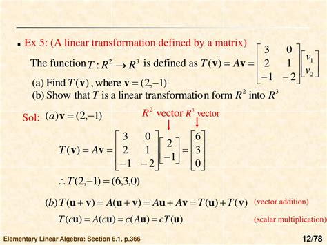 PPT Chapter Linear Transformations PowerPoint Presentation Free Download ID
