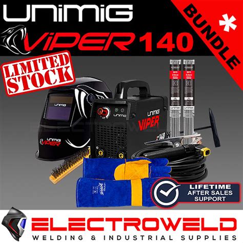 Unimig Razor 200 Acdc Tig Welder Foot Pedal Trolley 4kg Electrodes