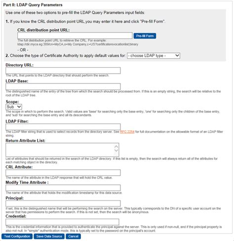 Add A New Ldap Crl Data Source