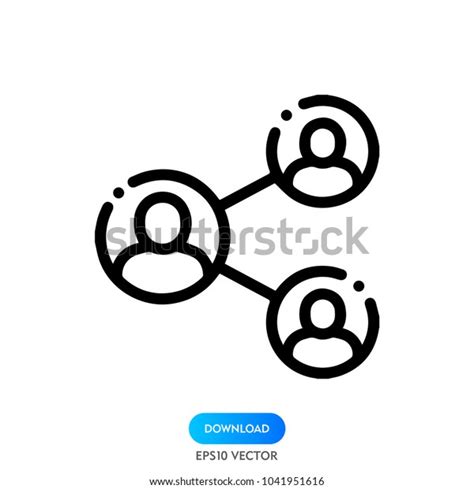 People Network Vector Icon Stock Vector Royalty Free 1041951616