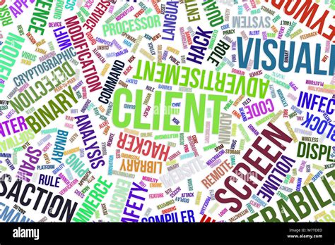 Client It Information Technology Conceptual Word Cloud For For Design