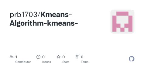 github prb1703 kmeans algorithm kmeans