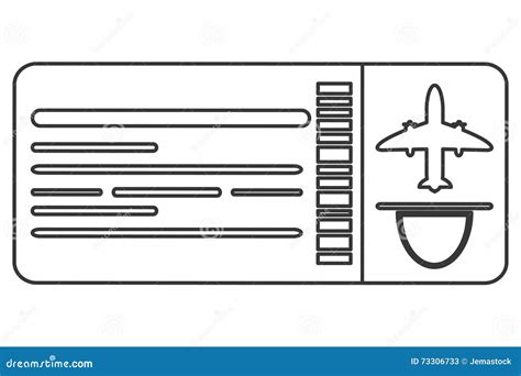 Airplane Ticket Icon Stock Illustration Illustration Of Vacation