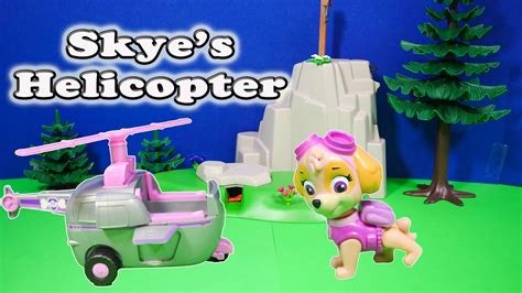 Paw Patrol Skye Helicopter With Rubbles Digger A Toy Unboxing Youtube