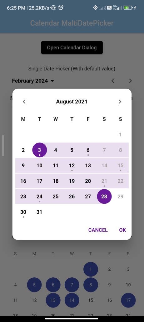 How To Implement A Multidatepicker In Flutter Using Calendar Date