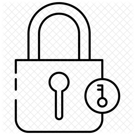Secured Access Icon Download In Line Style