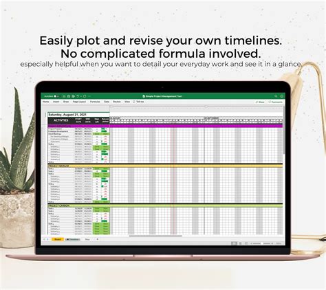Project Management Excel Template To Do List Activity Monitoring Accomplishment Tracker