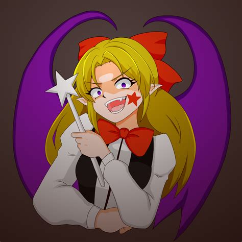 Aqua0412 Elis Touhou Touhou Touhou Pc 98 Highres 1girl Black