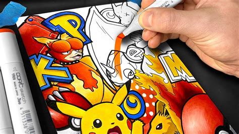My First Attempt At Doodle Art Pokémon Edition Youtube