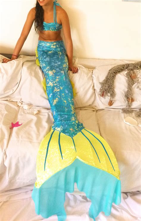 Aqua Mermaid Tail A Piece Of Art Handmade By Mermaidreams Tailored