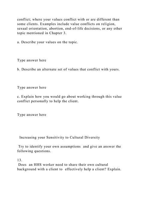 Chapter Values And The Helping Relationship Answer Th Docx