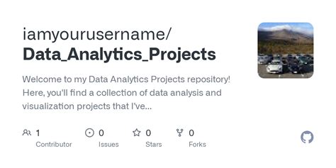Github Iamyourusernamedataanalyticsprojects Welcome To My Data
