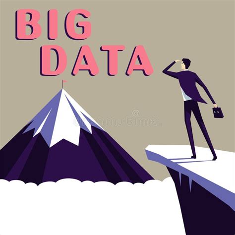 Text Caption Presenting Big Data Word Written On Sets That So Complex