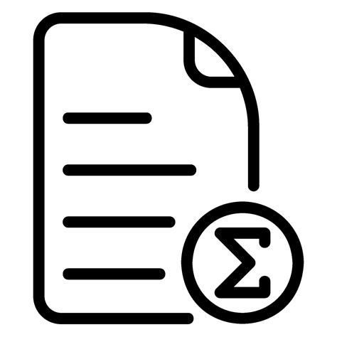 Summation Line Icon 27580727 Vector Art At Vecteezy