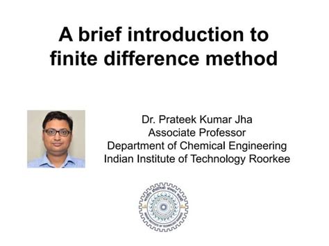 Finite Difference Method Pptx