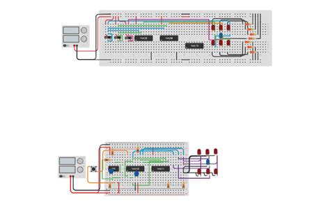 Circuit Design Dice Led Tinkercad