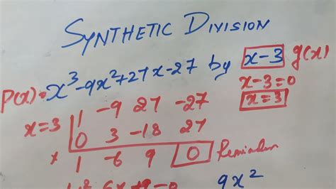 Solving Cubic Polynomial By Synthetic Division Method Youtube