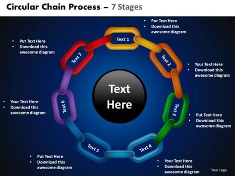 PowerPoint Process Circle Process Circular Gears Ppt Design Slides