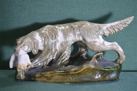 Купить Статуэтка Охотничья собака с уткой Охота охотник Сеттер с