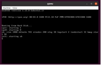 OS xv6 설치 및 간단한 쉘 프로그램 구현 설계1