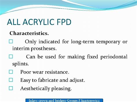 General Considerations Components And Classification Of Fpd Christeena