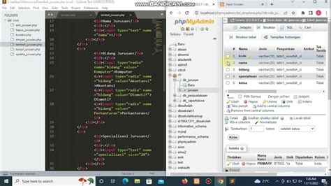Penjelasan Koding Tambah Simpan Tampil Edit Dan Hapus Php Youtube