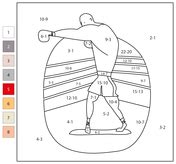 Subtraction Color By Number Coloring Pages Free Coloring Pages