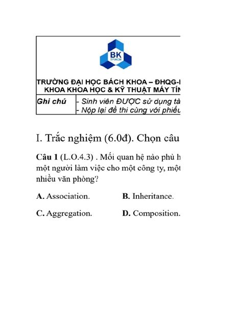 Exam Hcmut Dsa 421 Pdf