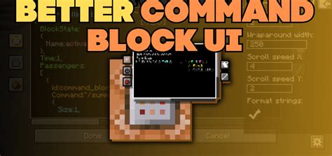 Better Command Block UI For Minecraft 1 21 4