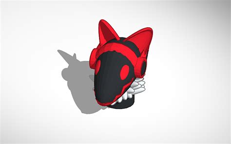 3d Design Red The Protogen Head Tinkercad
