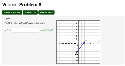 Solved Vector Problem 8 Previous Problem Problem List Next Chegg Com