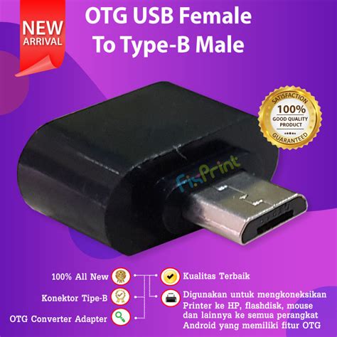 Jual Otg Usb Female To Type B Male Otg Usb Tipe C To Tipe B Otg Converter Adapter Shopee