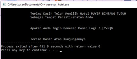 Tutorial C Membuat Program Reservasi Hotel Full ~ Tutorial Belajar