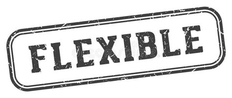 Flexible Stamp Flexible Rectangular Stamp On White Background Stock Vector Illustration Of