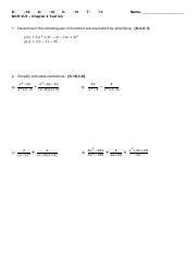MCR U Chapter Test Q COVID Pdf K A C MCR U Chapter Test Q T