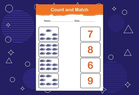 Premium Vector Count And Match With The Correct Number Matching Education Game Count How Many