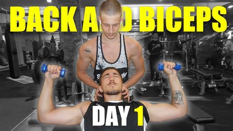 Back And Biceps Day 1 ზურგი და ბიცეპსი დღე 1 Youtube