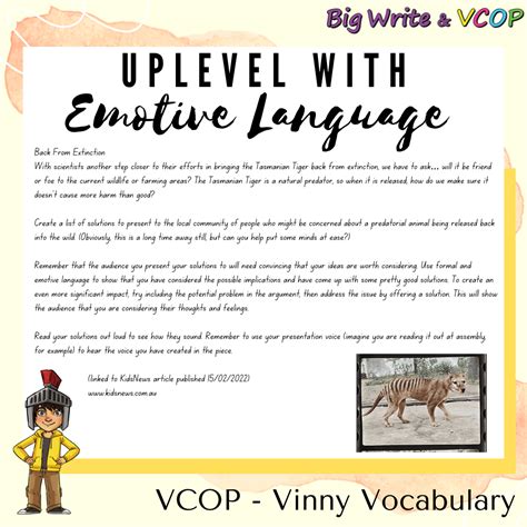 Up Level With Emotive Language Resources To Enhance Literacies
