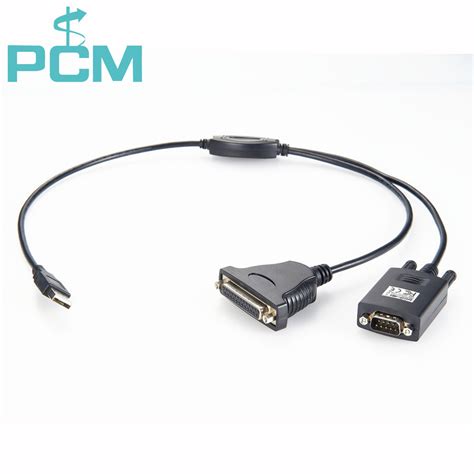 USB To Serial And Parallel Adapter DB9 DB25 Cable USB To DB9 DB25 Y Cable And USB To DB9 DB25