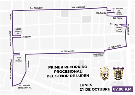 Ica Conoce La Ruta Que Sigue El Señor De Luren Hoy Lunes 21 De Octubre