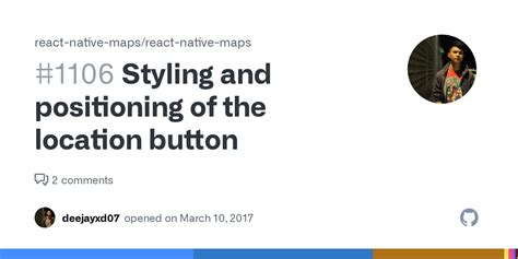 Styling And Positioning Of The Location Button Issue React Native Maps React Native