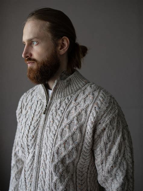 Ирландская шерстяная кофта XP3016 от Aran Crafts | IRISH WOOL
