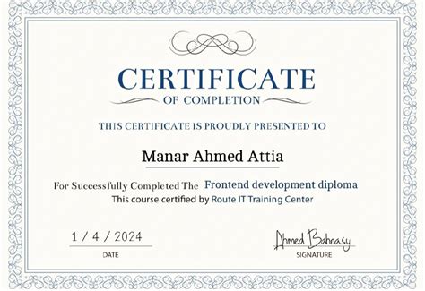 manar ahmed on linkedin frontend web development route