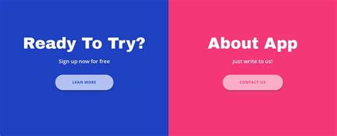 text and button in cells html5 template by nicepage