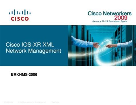 Cisco IOS XR XML Network Management Objective Index Of