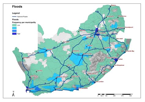 Flood Frequency Map South Africa Download Scientific Diagram