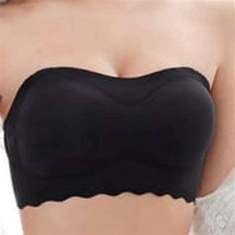 Uocefik Plus Size Strapless Bras For Women Wireless Bandeau Bras