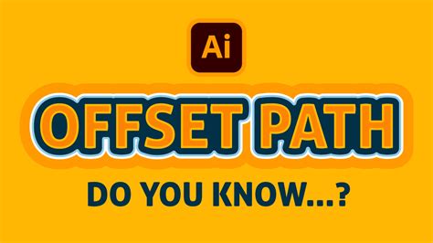 Offset Path In Adobe Illustrator A Comprehensive Guide