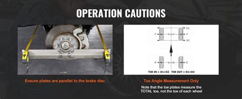 Vevor Wheel Alignment Tool 2 Pack Toe Alignment Toe Plates Stainless